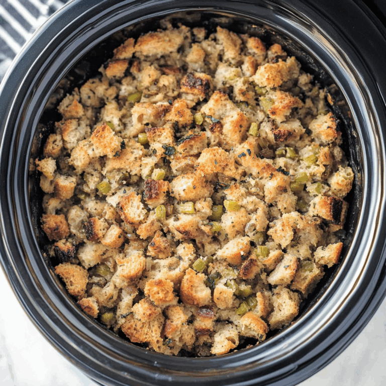 5-Ingredient Slow Cooker Dressing - Easy Stuffing Recipe for Crockpot ...