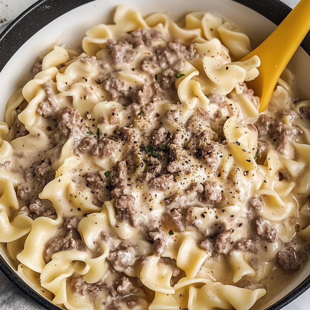 30-Minute Ground Beef Stroganoff